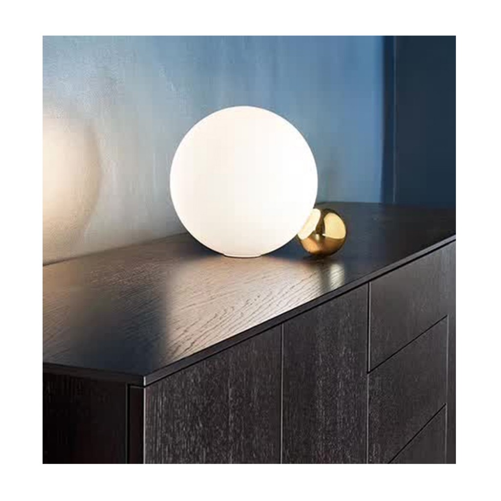 VEIOZA LITOS DIA 25CM AURIU + GLOB STICLA ALBA - Veioze - Corpuri de ...